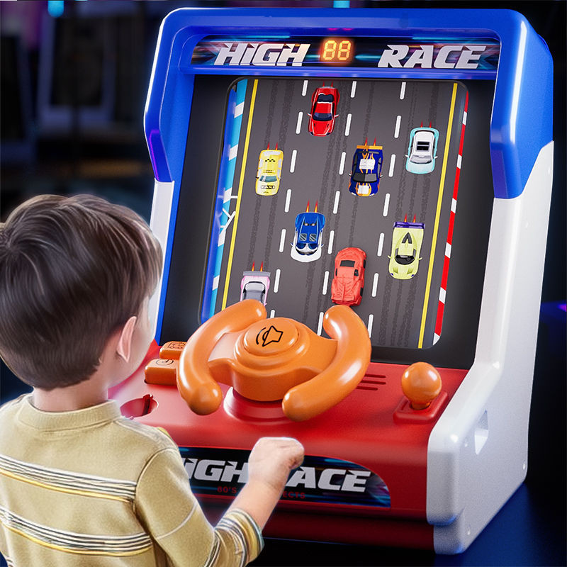 Children's Racing Adventure Obstacle Avoidance Game Console Toys ...