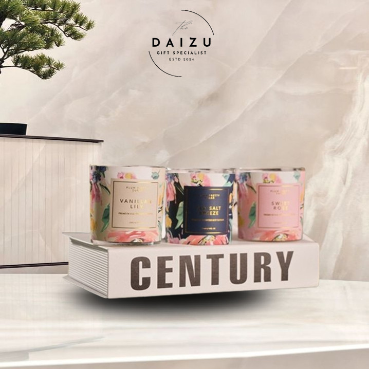 DAIZU Premium Scented Candle With Glass Handmade Soy Wax Candle ...