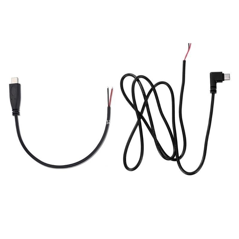 【MT】 Male Type C to 2 Pin Extension Cord USB C Pigtail 2Pin Power Cable ...