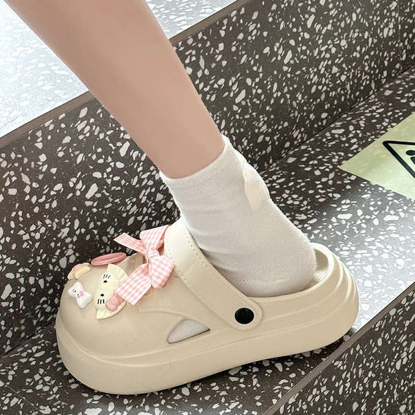 crocs crocs women Selipar baotou kucing KT kartun comel untuk wanita ...