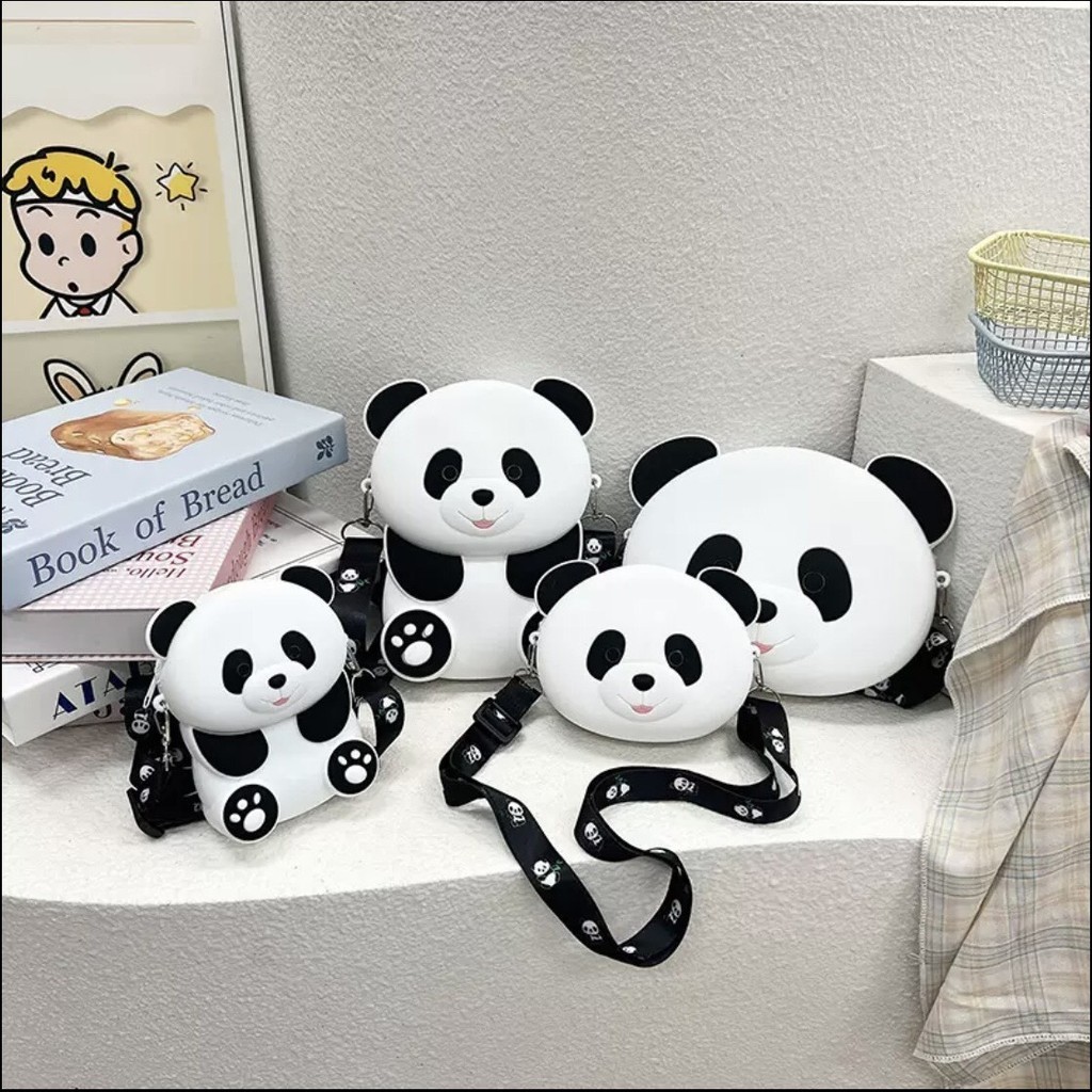Panda Silicone Crossbody Bag - Panda Shoulder Bag (Large Size) | Shopee ...