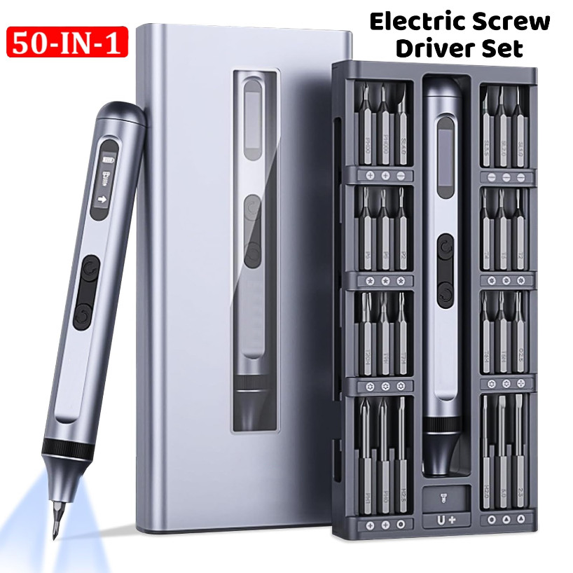 50-In-1 Precision Screwdriver Set Dismountable Magnetic Bits Durable ...