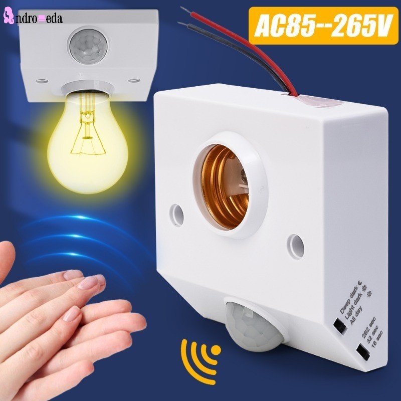Energy-saving Automatic Human Body Infrared Sensor Lamp Holder for Home ...