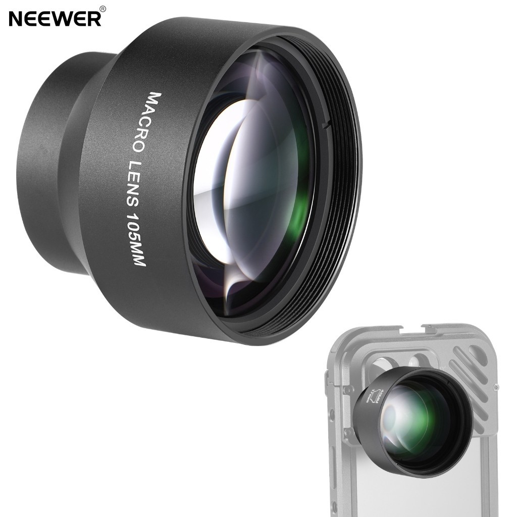 NEEWER HD 105mm Macro Lens Only for 17mm Thread Backplate, Compatible ...