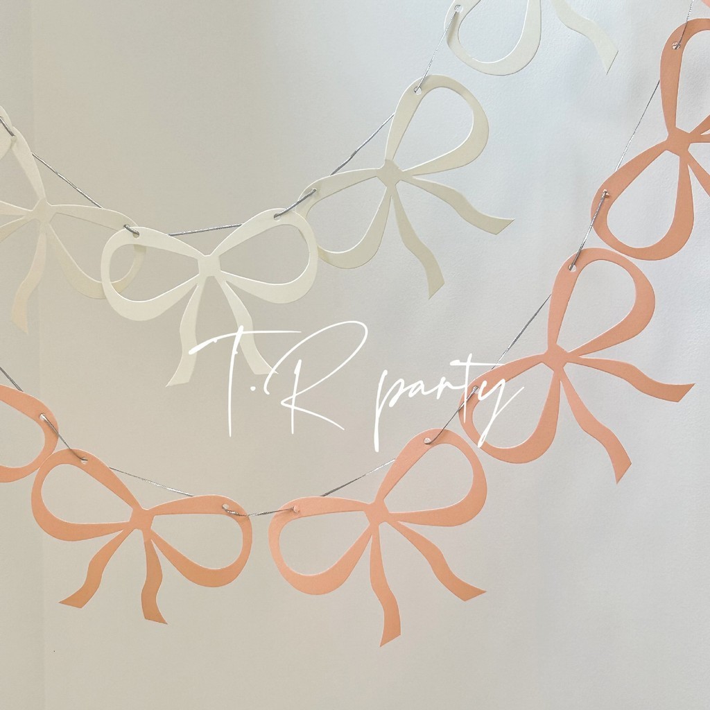 [Hantar stok laju 24h] ins Feng Pearlescent Paper Bow Kanak-kanak hari jadi Latar Belakang Pesta ...