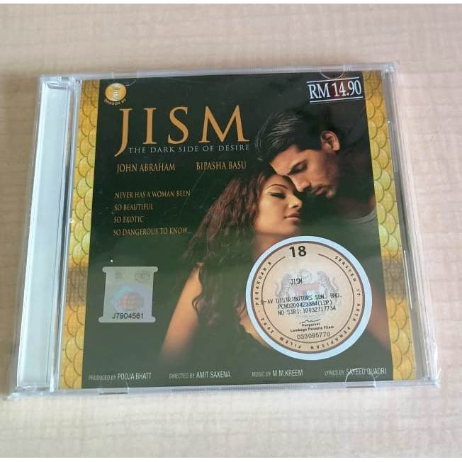 Jism Bollywood Hindi Movie Original VCD 2003 Film Bipasha Basu John ...