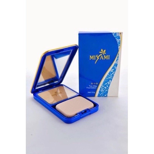 COSWAY BEDAK PADAT MIYAMI MIAMI COMPACT POWER TWO WAY FOUNDATION 100% ...