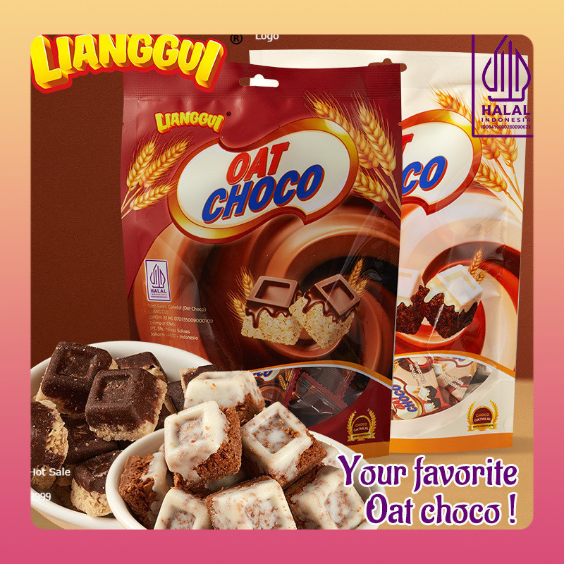 PUTIH Halal Lianggui Oat CHOCO Oatmeal Chocolate Flavor Oatmeal White ...