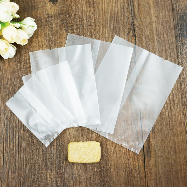 50PCS Cookies Transparent Frosted Plastic Bag Plastik Beg 磨砂半透明机封袋月饼饼干袋 ...