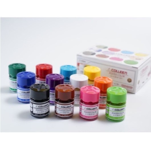 Colleen Poster Color 16 colors 12ml (include Gold & Silver) non-toxic 1 ...