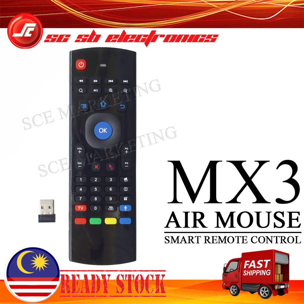 MX3 2.4G AIR MOUSE WIRELESS KEYBOARD SMART REMOTE CONTROL FOR ANDROID ...