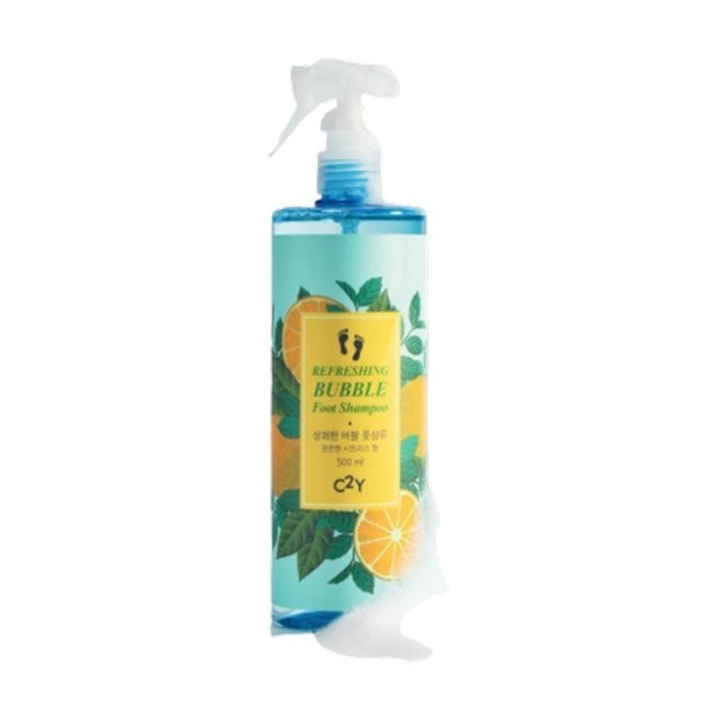 C2Y Bubble Citrus Scented Foot Shampoo 500ml x2pack | Shopee Malaysia