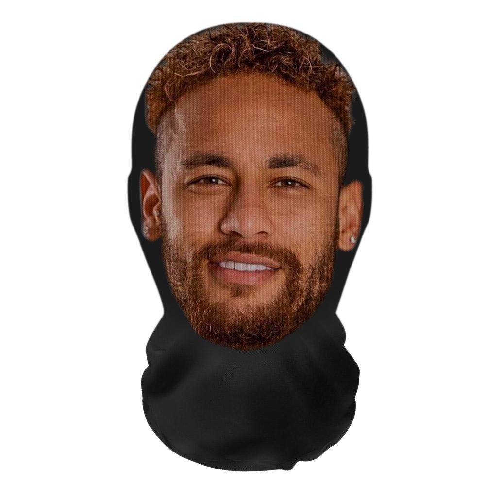 Funny Football Star Neymar Face Performance Prank Headgear Full Face ...