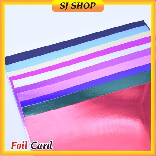 A4 Foil Card 128gsm 275gsm | Hi Gloss Metallic Card | Shiny Mirror card ...