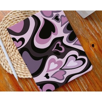 Purple Melting Heart iPad Case iPad Air 4/5 Case with Pencil Holder ...