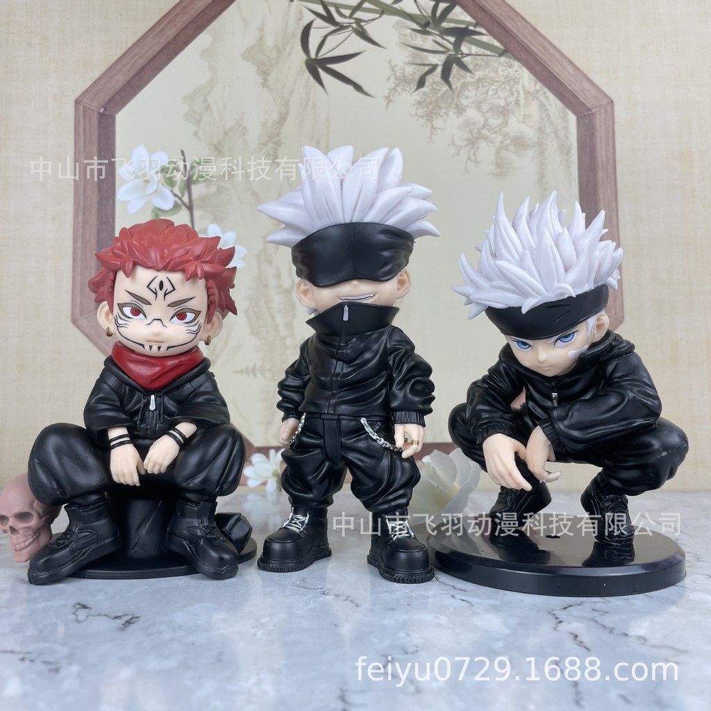 Spell Fighting Figure Squatting Posture Standing Posture Gojo Go ...