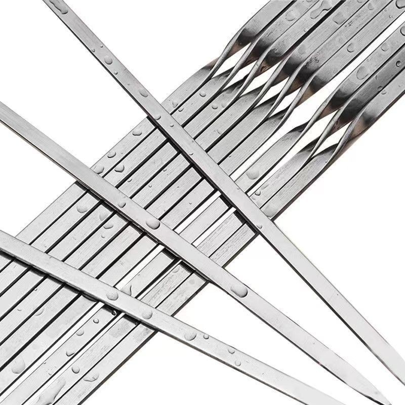 [Sst baking stick]Barbecue Flat Prod Thick Stainless Steel Stick ...