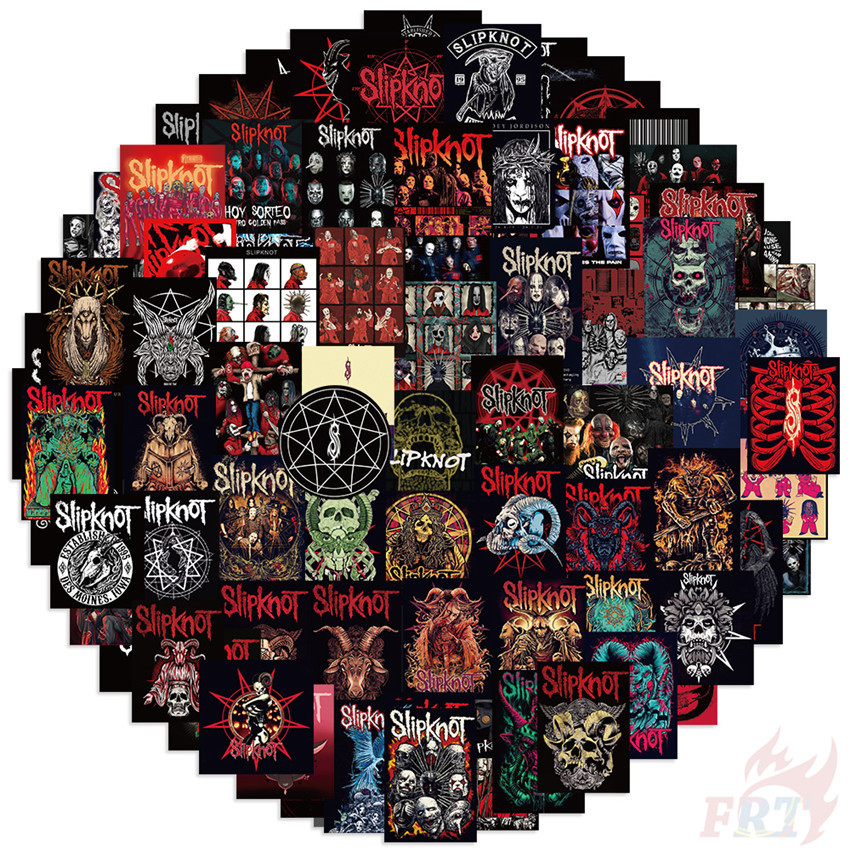 100Pcs/Set Slipknot . Rock Band Stickers Waterproof DIY Fashion Doodle ...