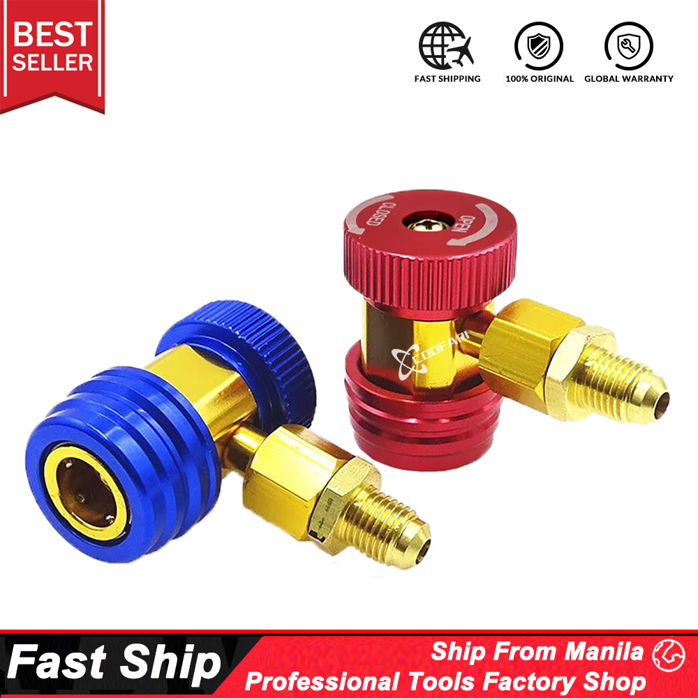 NEW Freon R134A H/L Auto Car Quick Coupler Connector Brass Adapters Air ...