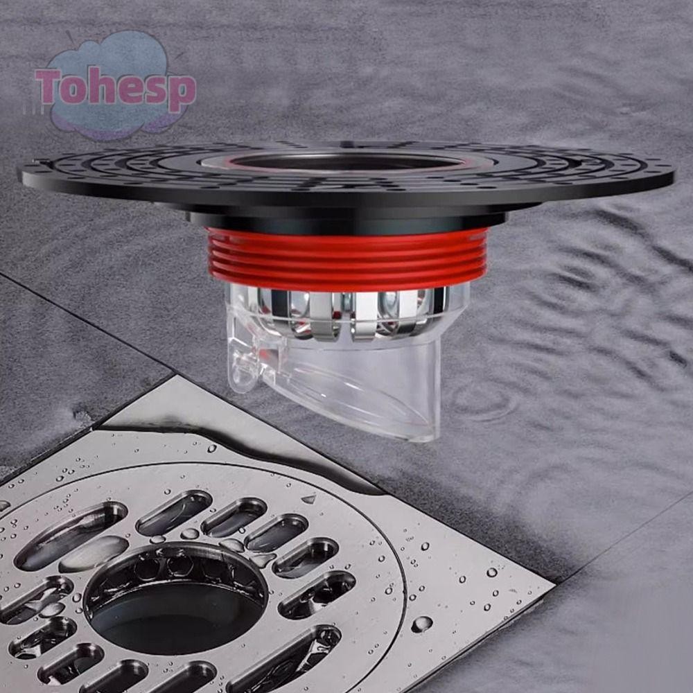 TOHESP Shower Floor Drain Core, Insect Proof Backflow Preventer Sink Strainer, Dectable With ...
