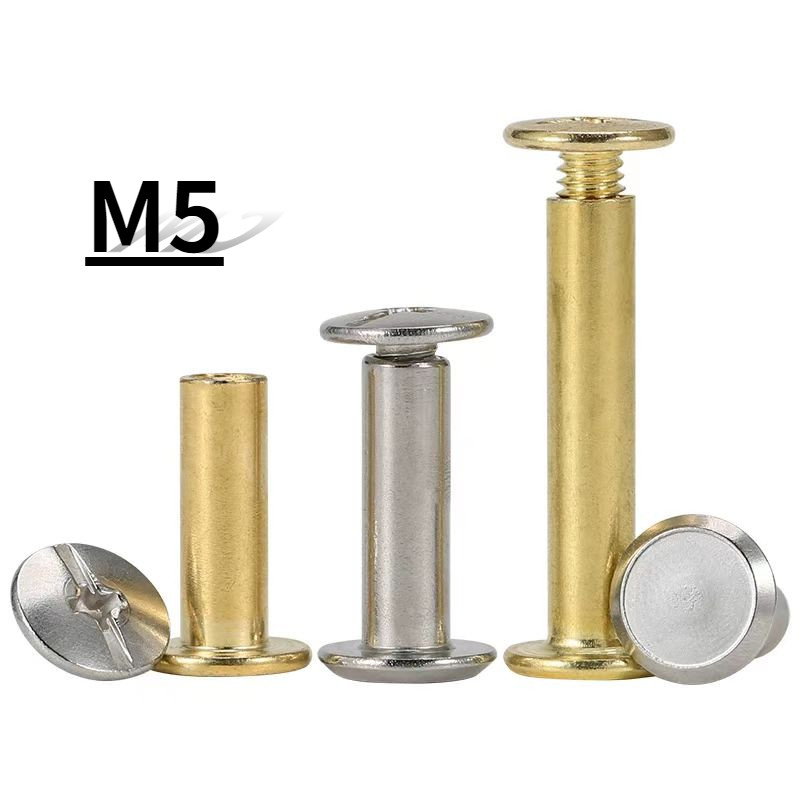 [NXY] Nickel-plated/copper-plated Female Rivets Ledger Nails Butt Nuts ...