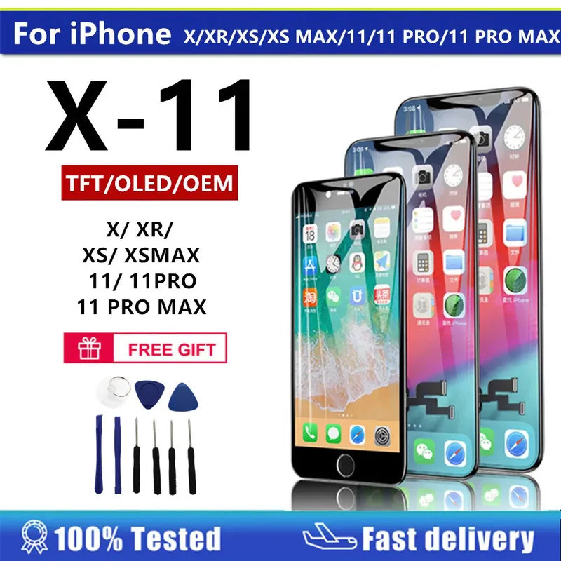 OLED X LCD For iPhone X XR XS Max LCD Display 3D Touch Screen Digitizer Replace For iPhone 11 ...
