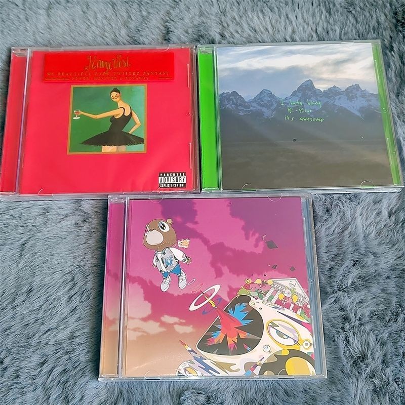 Rap World Carry Handle Kanye West Graduation CD 3 Packing Music Records ...