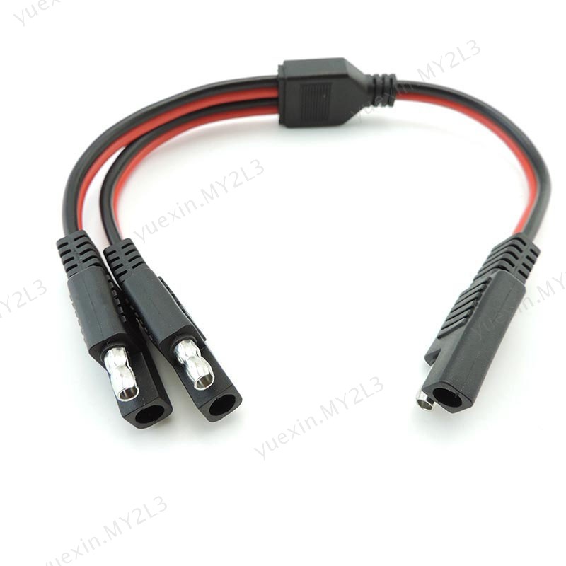 14AWG 20A 1 to 2 way SAE Power cable Extension Solar Panel system Car ...