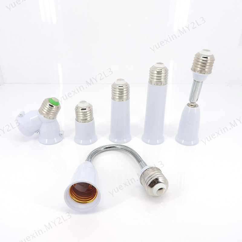 E27 To E27 Lamp Base Converter Lamp Holder Extender 2 E27 Lamp Socket ...