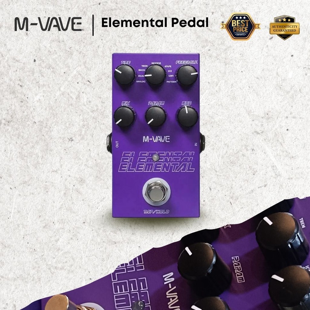 M-Vave Elemental Delay Pedal Versatility and Sonic Depth | Shopee Malaysia