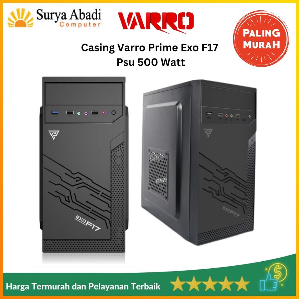 Varro Prime Micro atx EXO F17 Computer Case with PSU 500w | Shopee Malaysia
