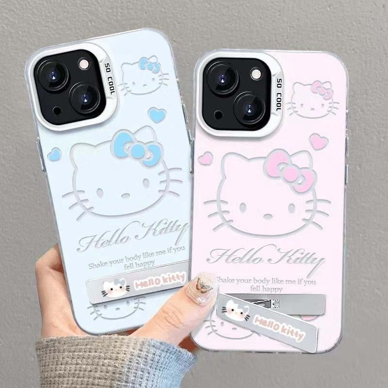 Luxury Cute Hello Kitty With Bracket Case For Infinix Note 40 Hot 40i ...