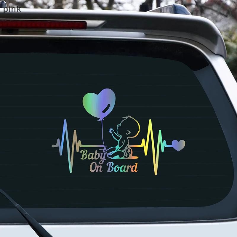 wen EKG Baby On Board Car Sticker And Decals For Car Styling Bumper ...