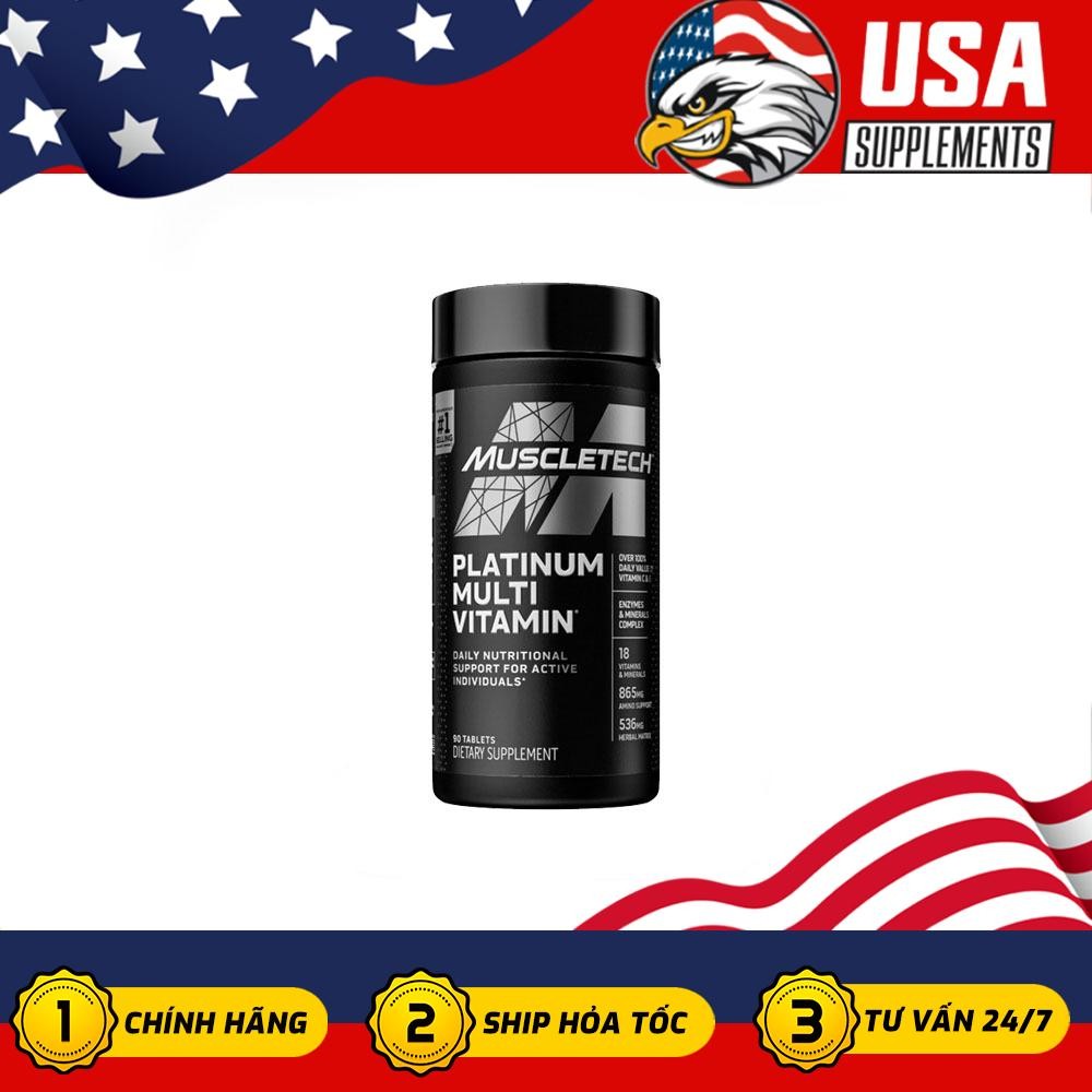 Muscletech Platinum MultiVitamin - Health Support MultiVitamin (90 ...