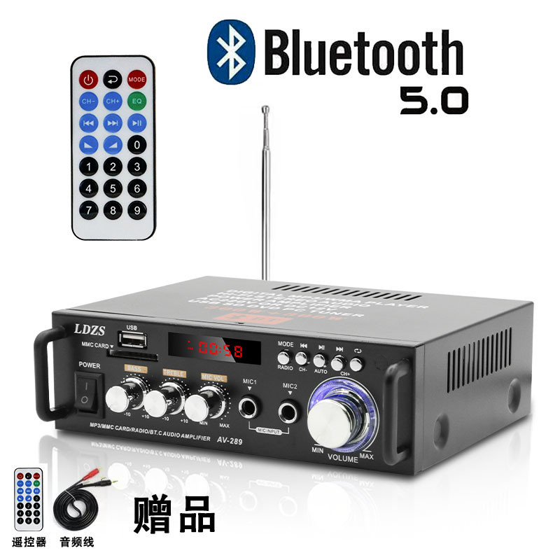 Penguat kuasa kecil, kuasa saluran bunyi berganda, radio besar, kad ...