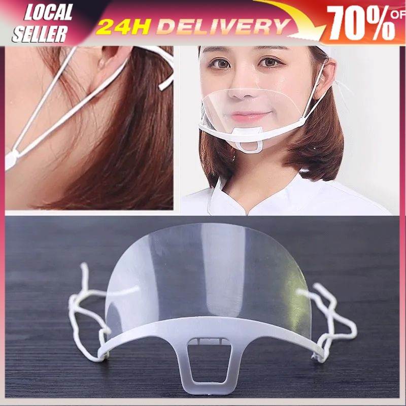 Chef Hygienic 5/10Pcs Reusable Mouth Shield Mask Protector for Catering ...