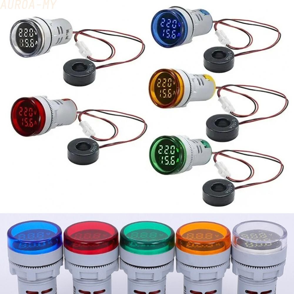 AUROA~AC Volt Amp Meter Pack of 5 with Digital Display for Voltage ...