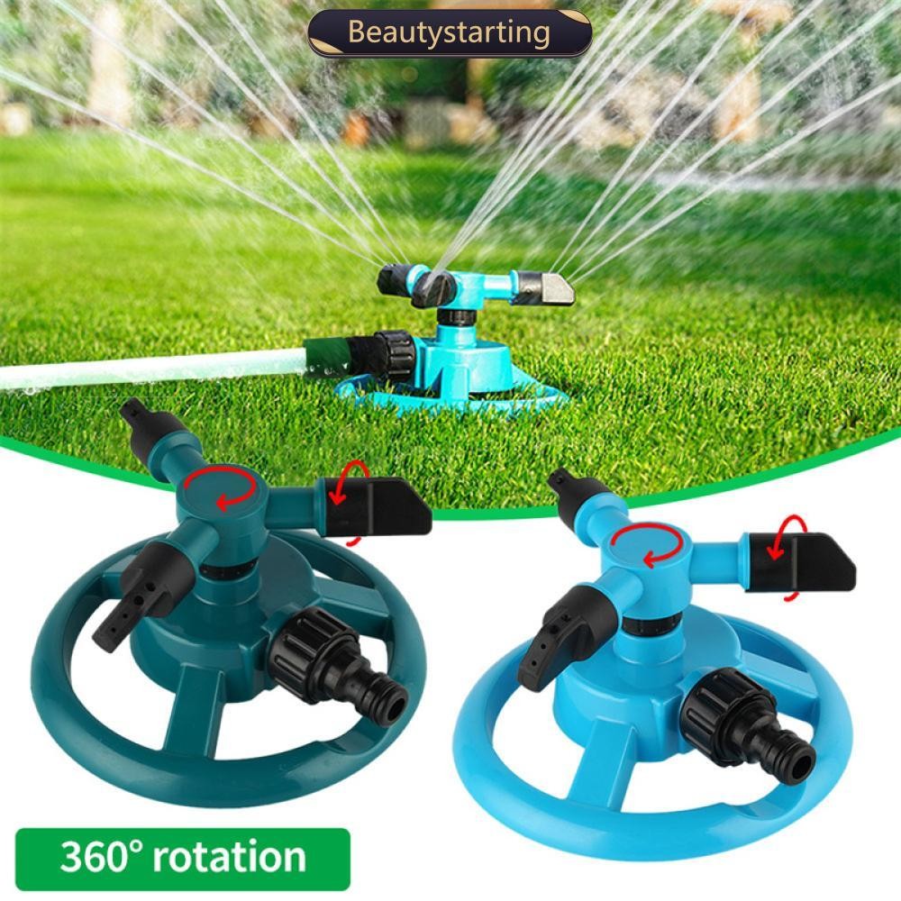 BEAUTYSTARTING 360 Degree Automatic Rotating Garden Lawn Water ...