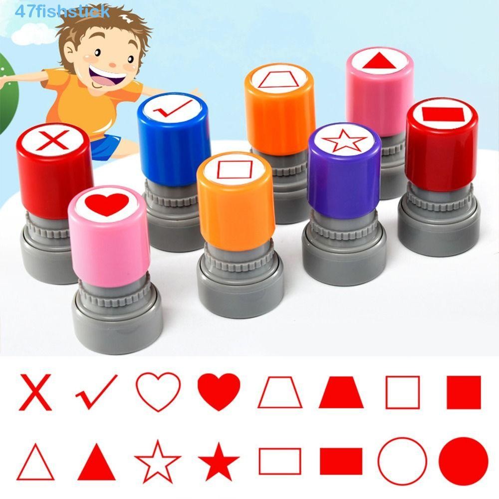 FISHSTICK Teacher Use Stamp, DIY Self Inking Math Geometry Stamp ...