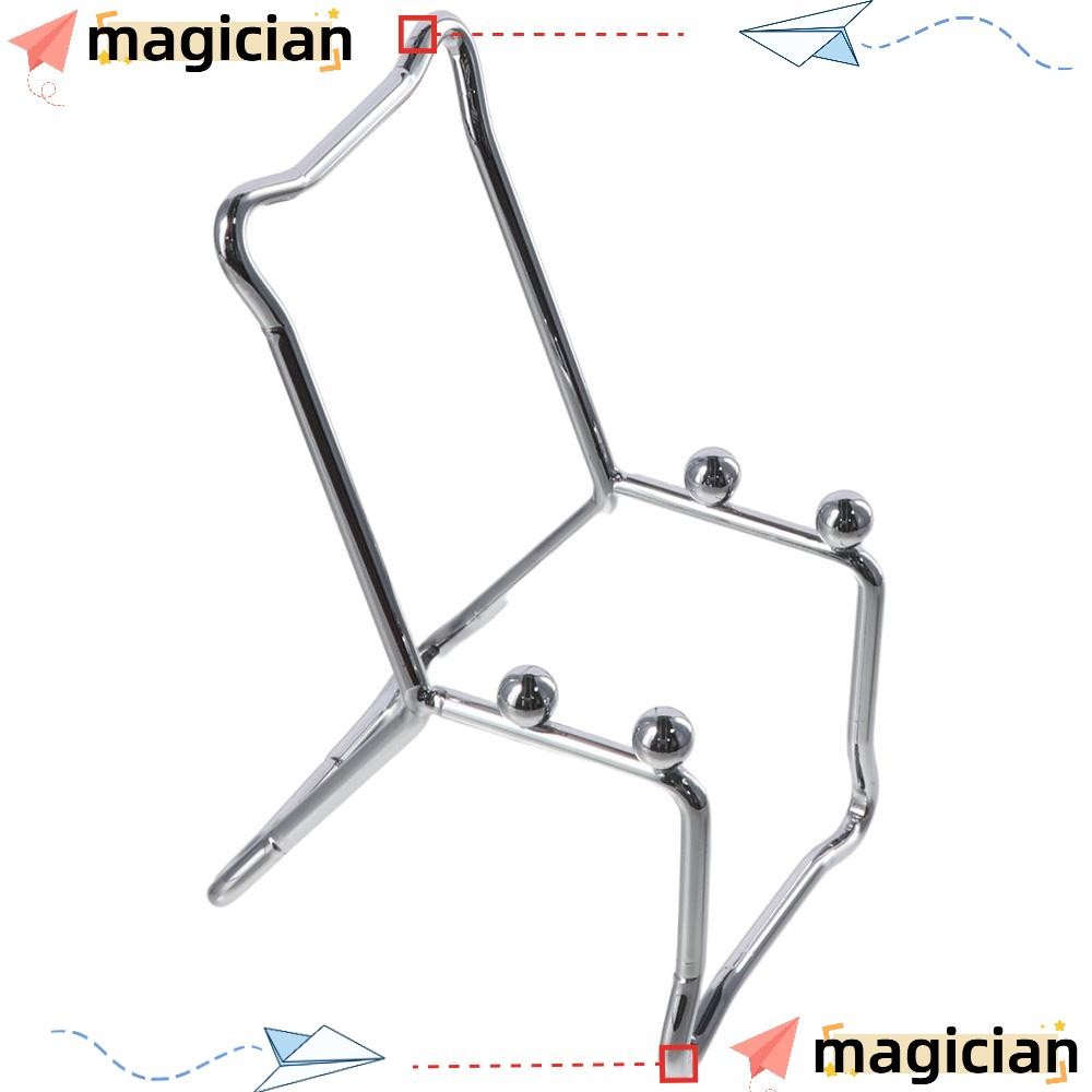 MAGIC Portable Chair Stand, Lightweight Silver Lazy Metal Chair Phone ...