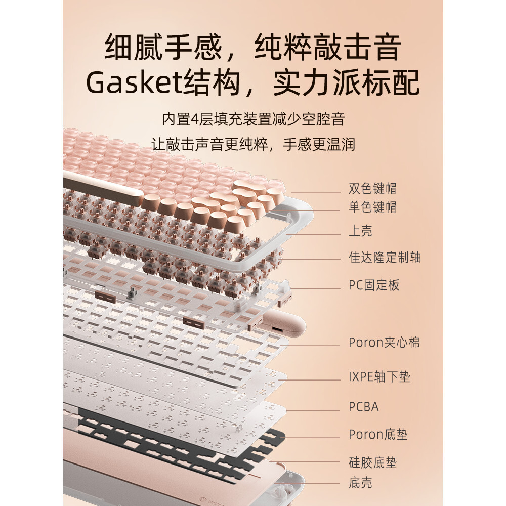 Lofree Lofi Foundation Liquid Bluetooth Mechanical Keyboard for Girls ...