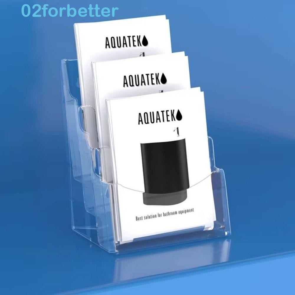 FORBETTER Clear Flyers Display Stand, A4/A5/A6 2/3/4 Layers Brochure ...