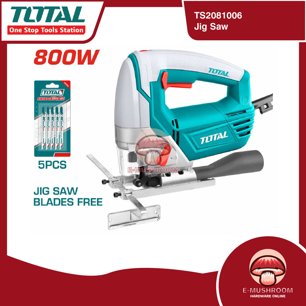 Total TS2081006 Jigsaw 800W Electric Jig Saw Besi Wood Cutter Metal ...