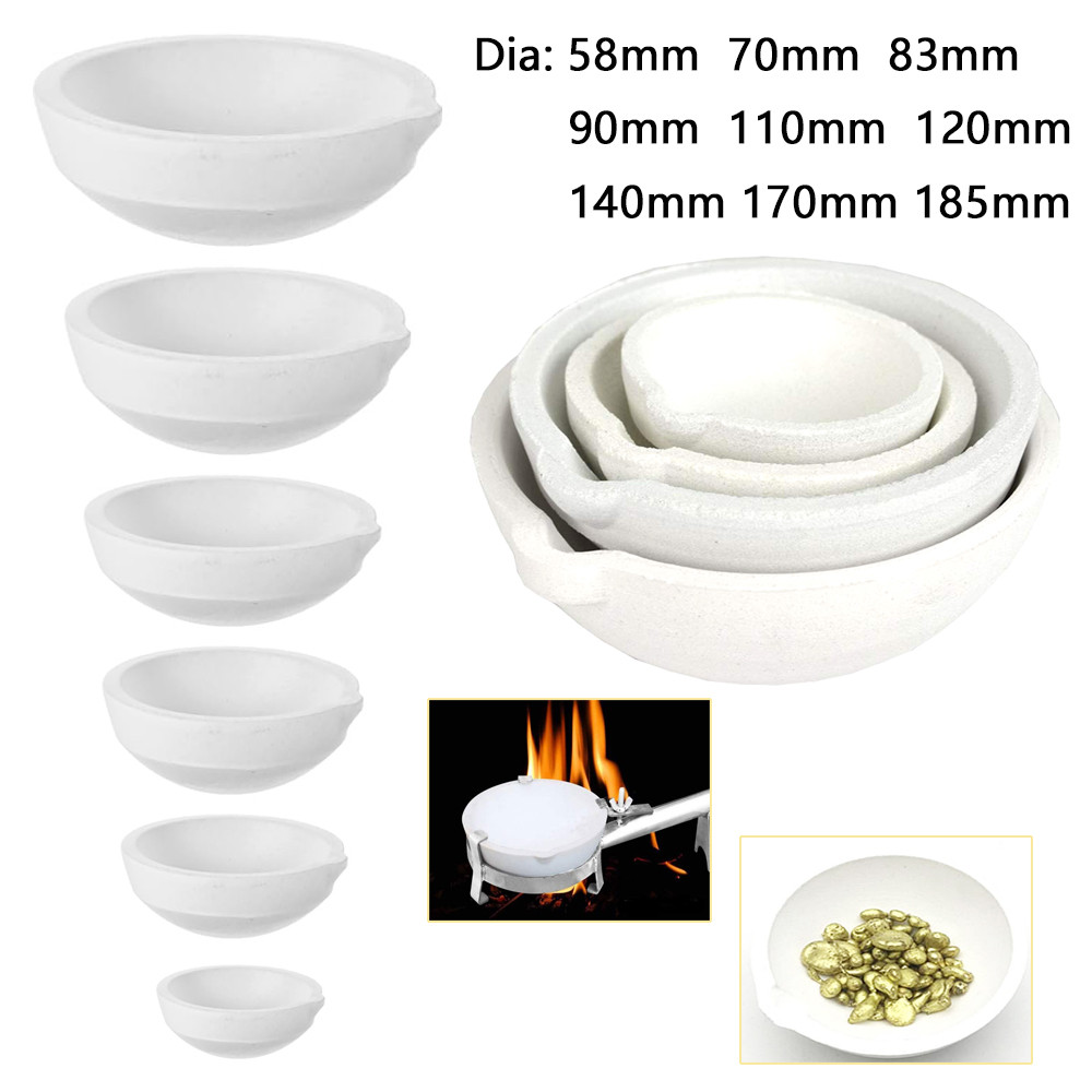 High-Temperature Quartz Crucible Bowl 100g-5000g for Furnace Melting ...