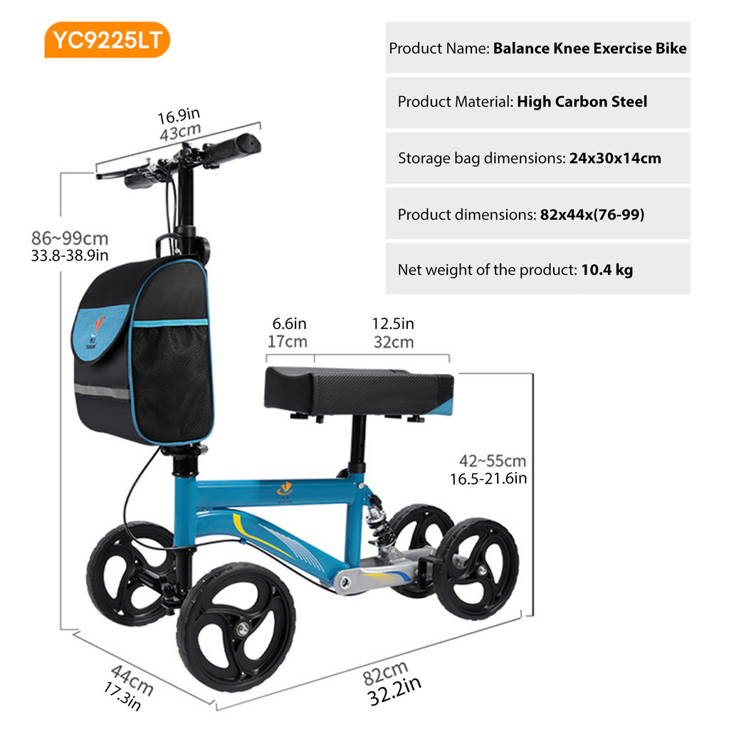2Days⭐Malaysia+COD⭐ One-legged Ultra-light Sliding Bicycle Walker for ...