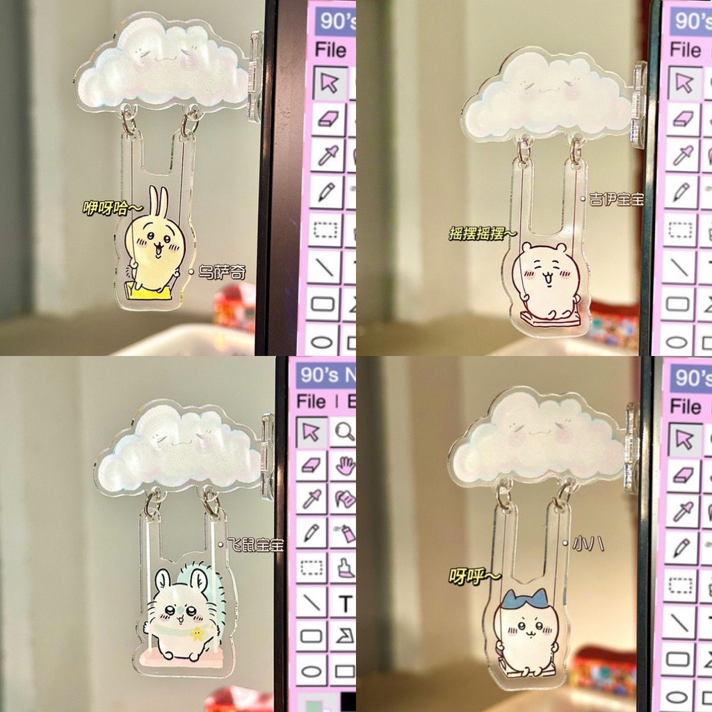 Chiikawa chiikawa chiikawa Swing Side Sticker Acrylic Decoration ...