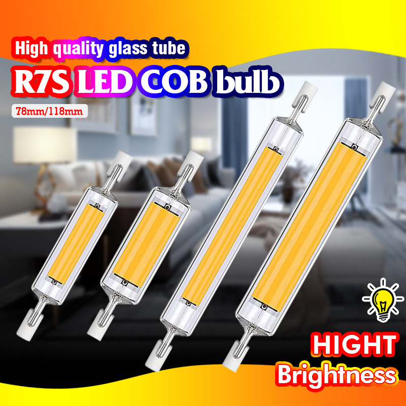 LATTUSO R7S LED 78mm 5W 10W R7S Spotlight 118mm 20W 220V J78 J118 COB ...