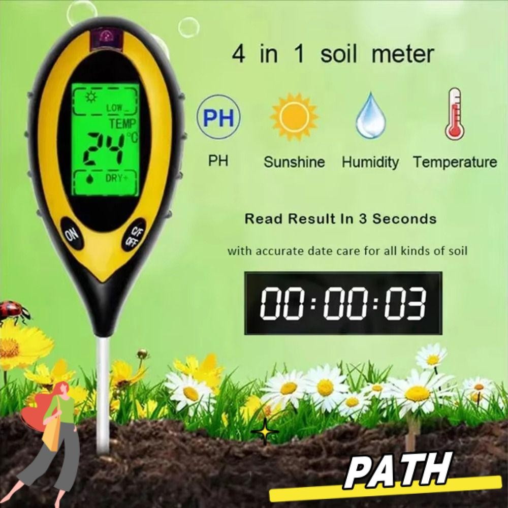 PA-HOME Soil PH Meter, LCD Display Digital Soil Testing Instrument ...
