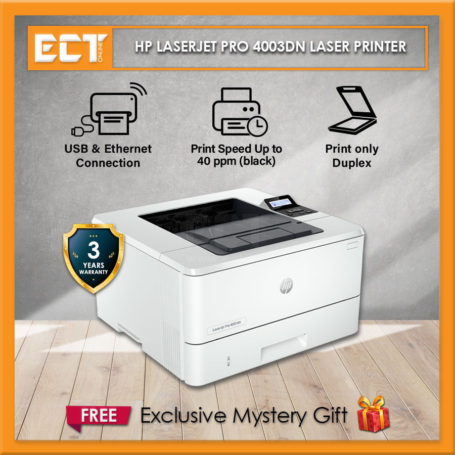 HP LaserJet Pro 4003DN Laser Printer (2Z609A) | Shopee Malaysia