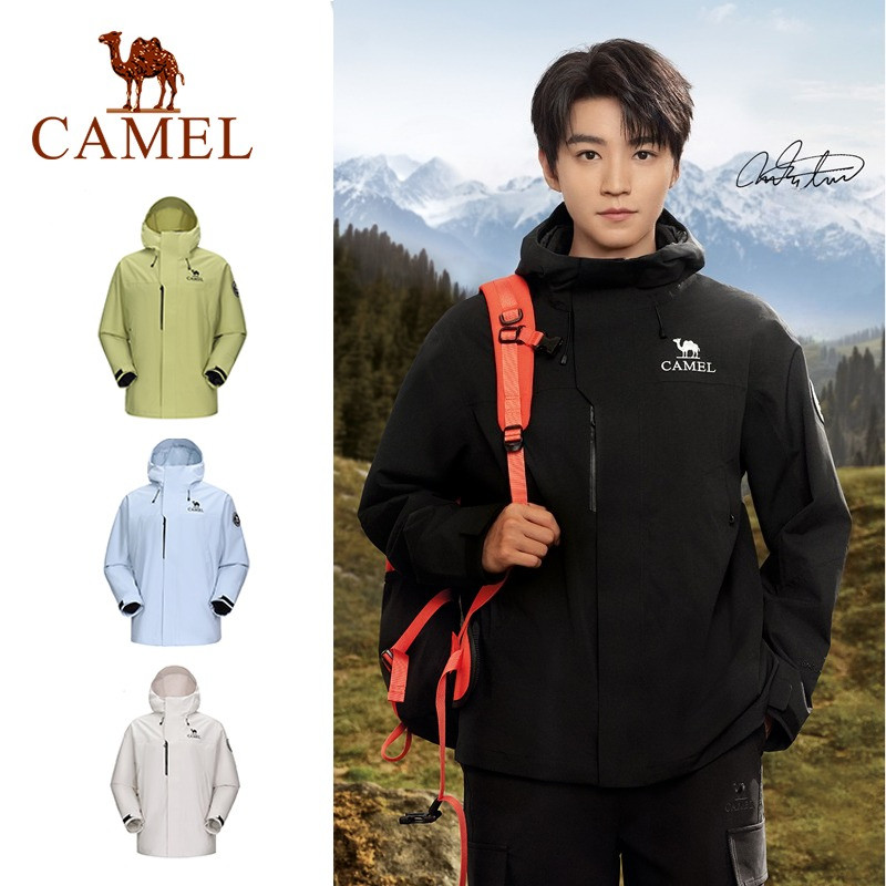 CAMEL Men's and Women's Three-in-one Outdoor Waterproof Hard Shell ...